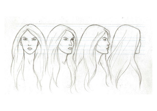 Shanna head turnarounds by emstone on DeviantArt