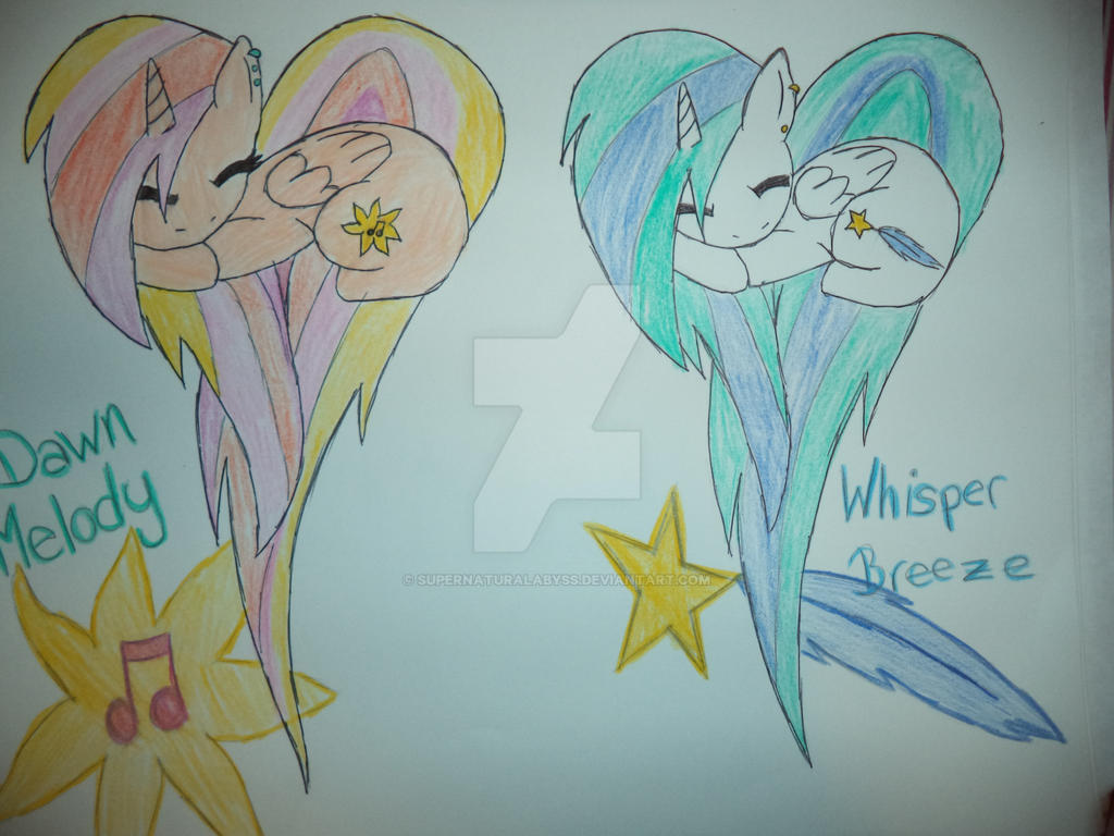 Dawn Melody and Whisper Breeze by SupernaturalAbyss on DeviantArt Dawn Melody and Whisper Breeze by SupernaturalAbyss on DeviantArt