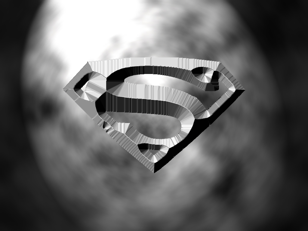Metallic Superman Logo by isotopez on DeviantArt