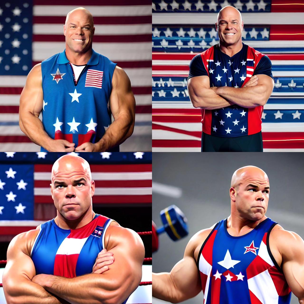 Wwe Kurt Angle Ai Art Collage By Darrylford051 On Deviantart
