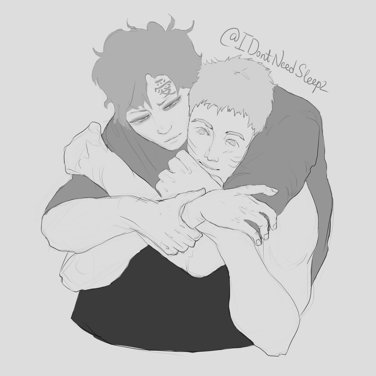 Naruto X Gaara Sketch By Idontneedsleep2 On Deviantart
