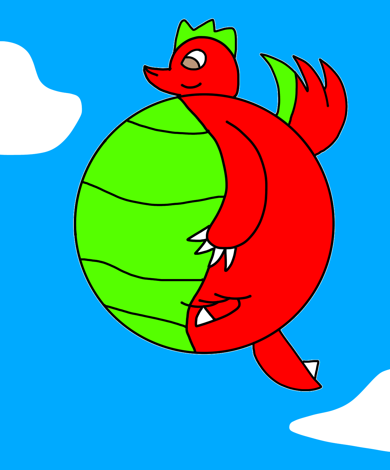 Andy The Dragon Inflation By Hybridarin On Deviantart