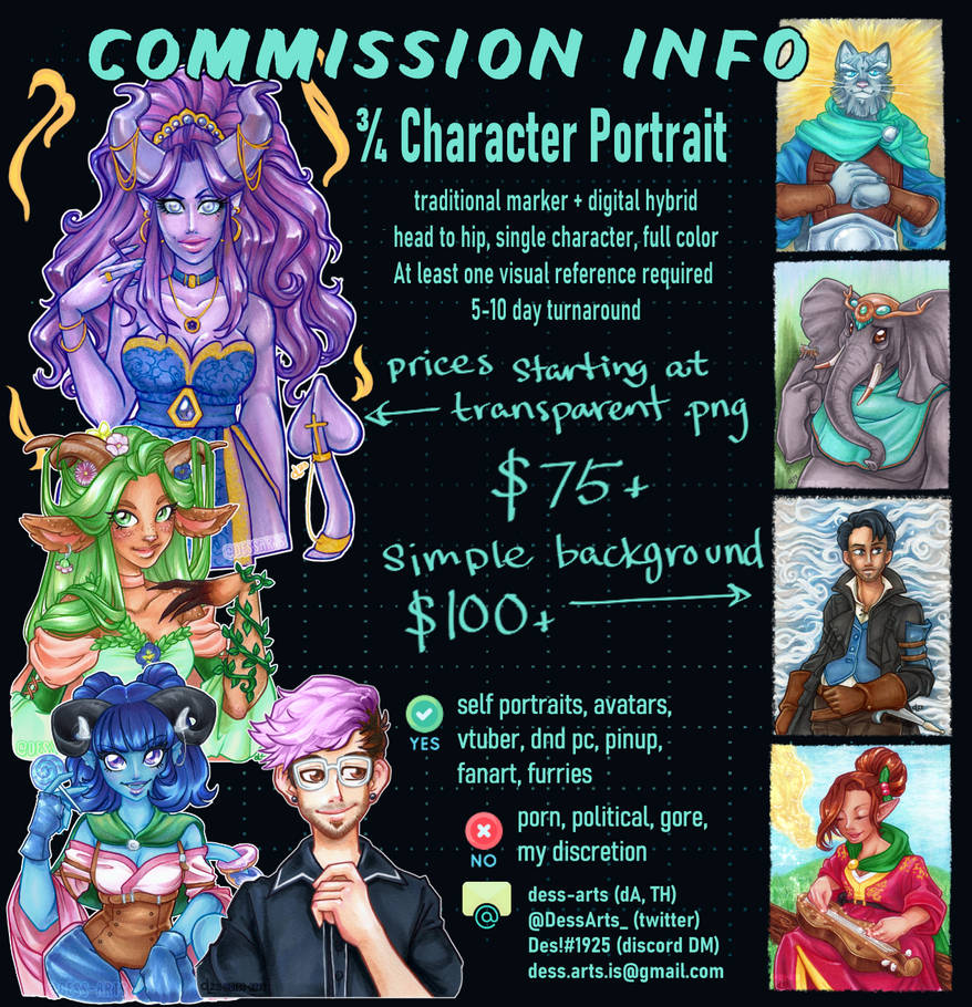 Open Commissions By Dess Arts On Deviantart