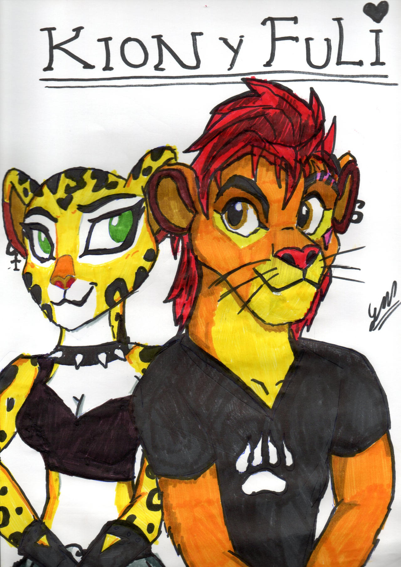 Kion And Fuli Love Rock The Lion Guard Furry By Guillermoman On Deviantart