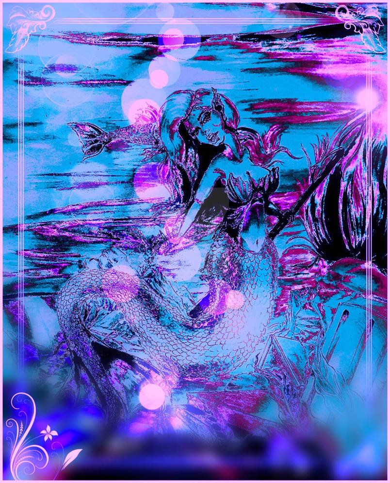 Mermaid Guarding Her Realm By Kindred1965 On Deviantart