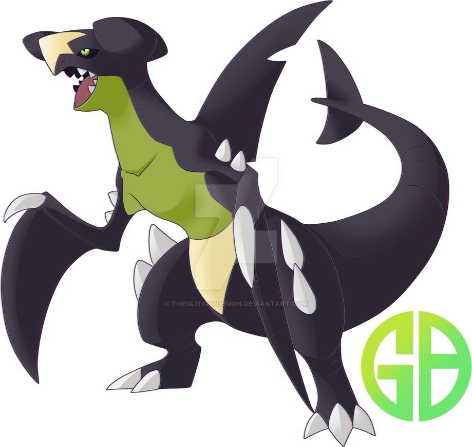 Garchomp Shiny Redesign By Theglitchydemon On Deviantart