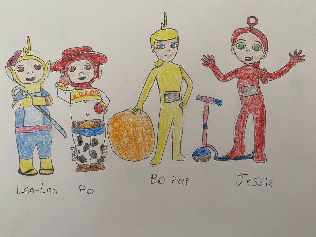 Laa Laa Po Bo Peep And Jessie By Rohanartlife On Deviantart