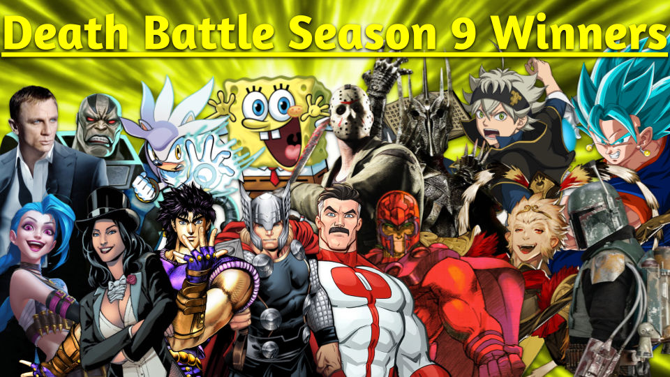 Death Battle Season 9 Winners Poster by JamesSonic on DeviantArt Death Battle Season 9 Winners Poster by JamesSonic on DeviantArt