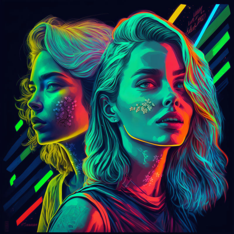 Neon Girls 4 By Alann6 On Deviantart
