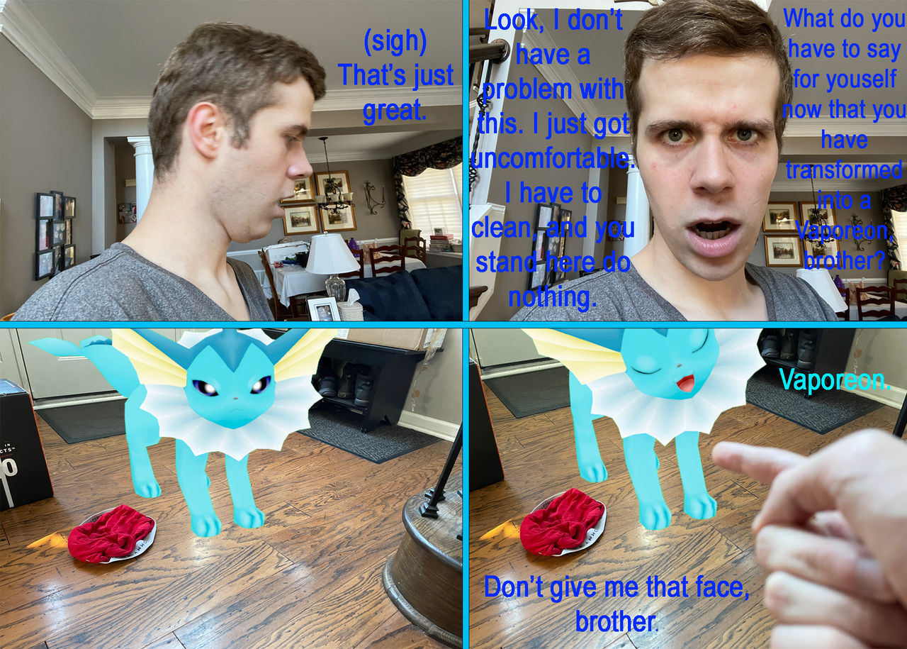 My Brother As A Vaporeon Comic By Drewj1031 On Deviantart