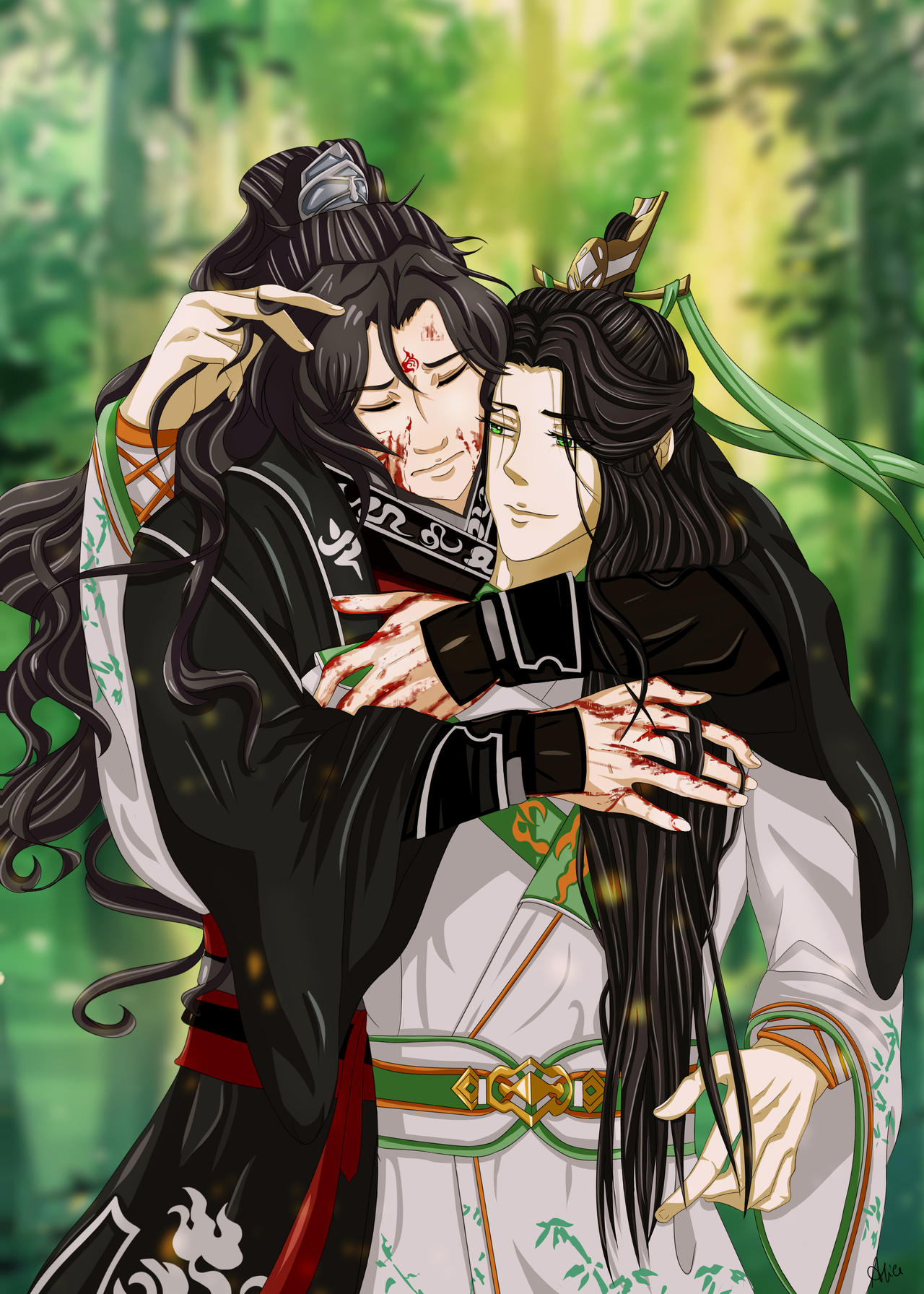 Luo Binghe X Shen Qingqiu By Thelightoftheheart On Deviantart