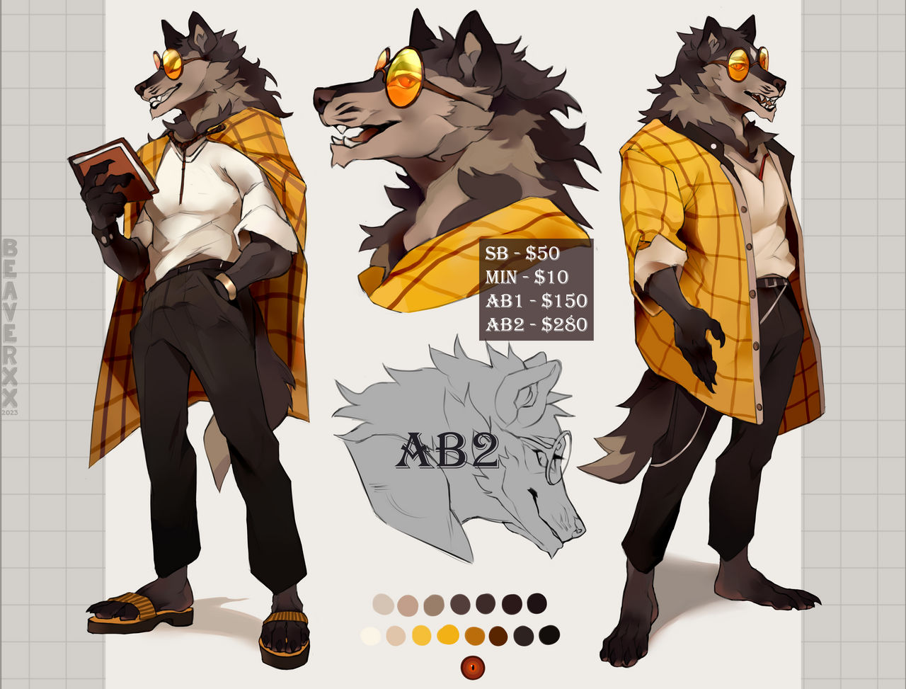Auction Closed Anthro Wolf By Beaver Xx On Deviantart