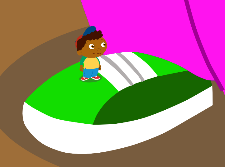 Tiny quincy hops on Denson's shoe by PrinceEithan28 on DeviantArt Tiny quincy hops on Denson's shoe by PrinceEithan28 on DeviantArt