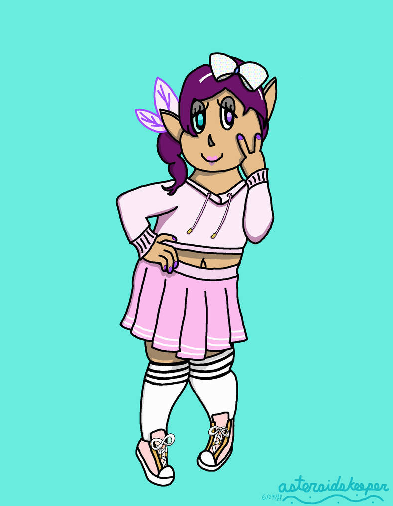 Casually Dressed Lalafell Girl By Asteroidskeeper On Deviantart