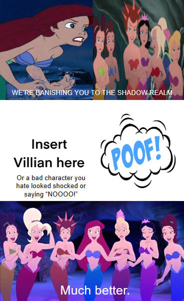 Ariel And Her Sisters Banishes Who To Shadow Realm By