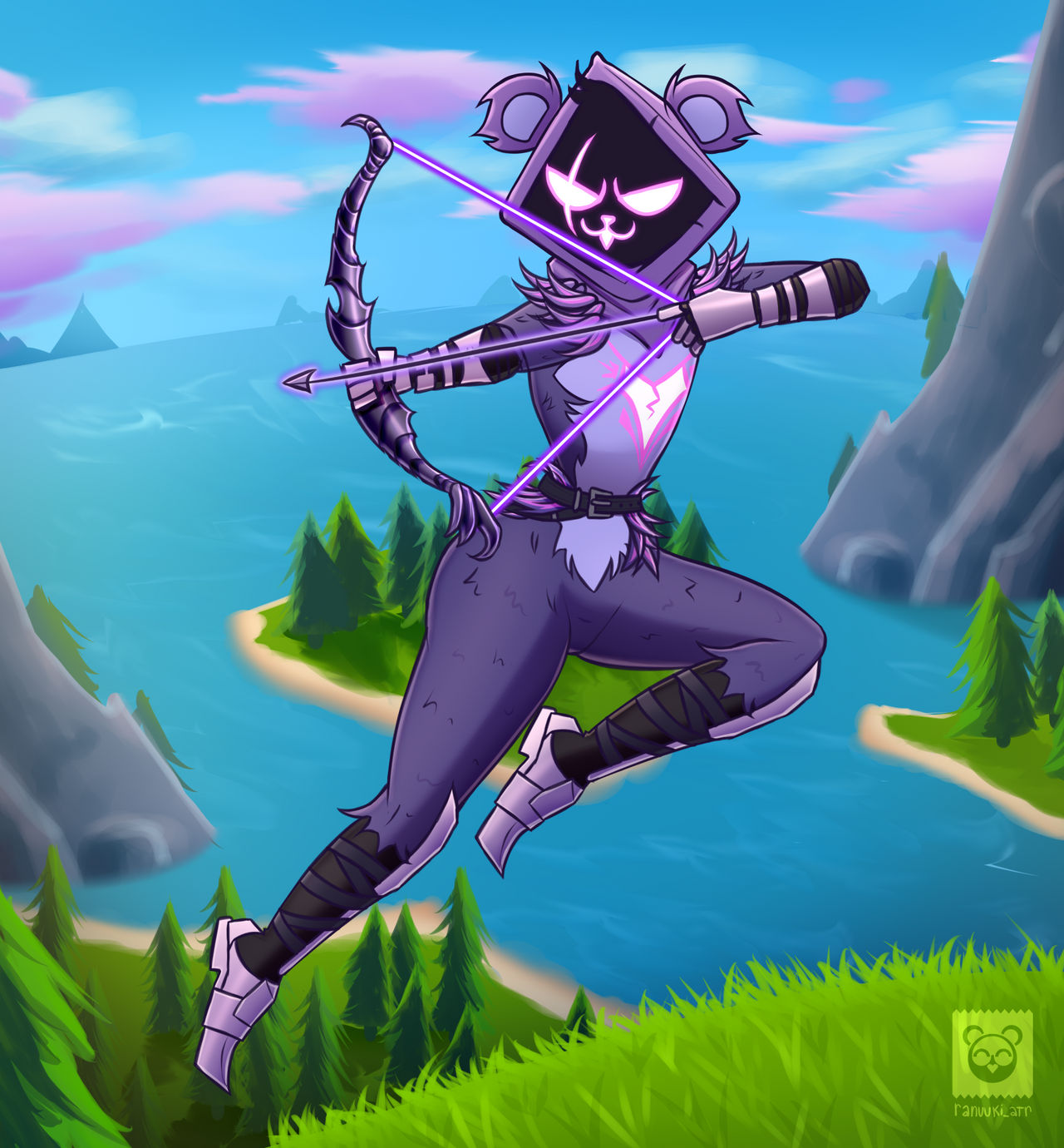 Raven Team Leader Shooting An Arrow By Ranuuki On Deviantart
