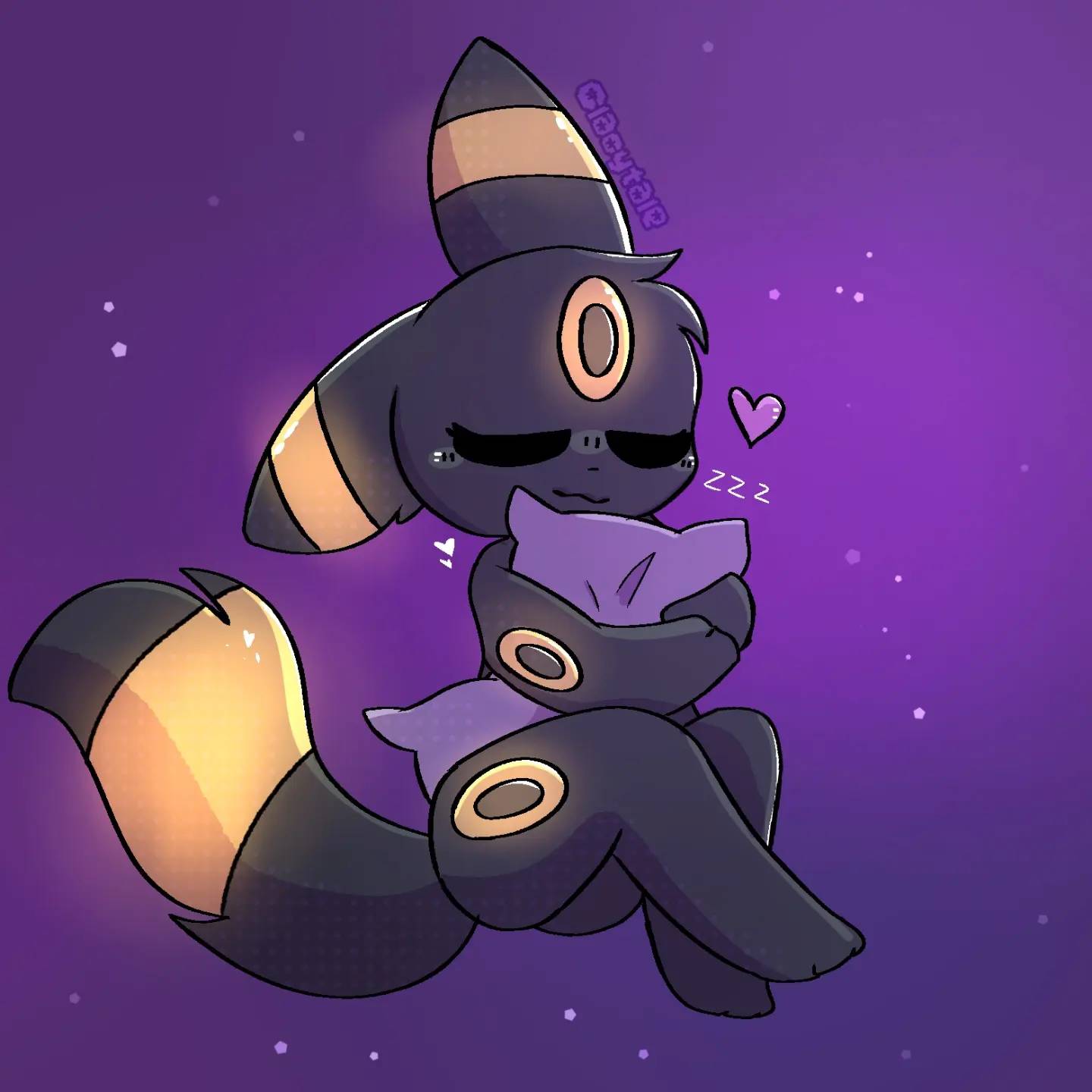 She Really Like Your Pillow Umbreon Fan Art By Glacytale On Deviantart