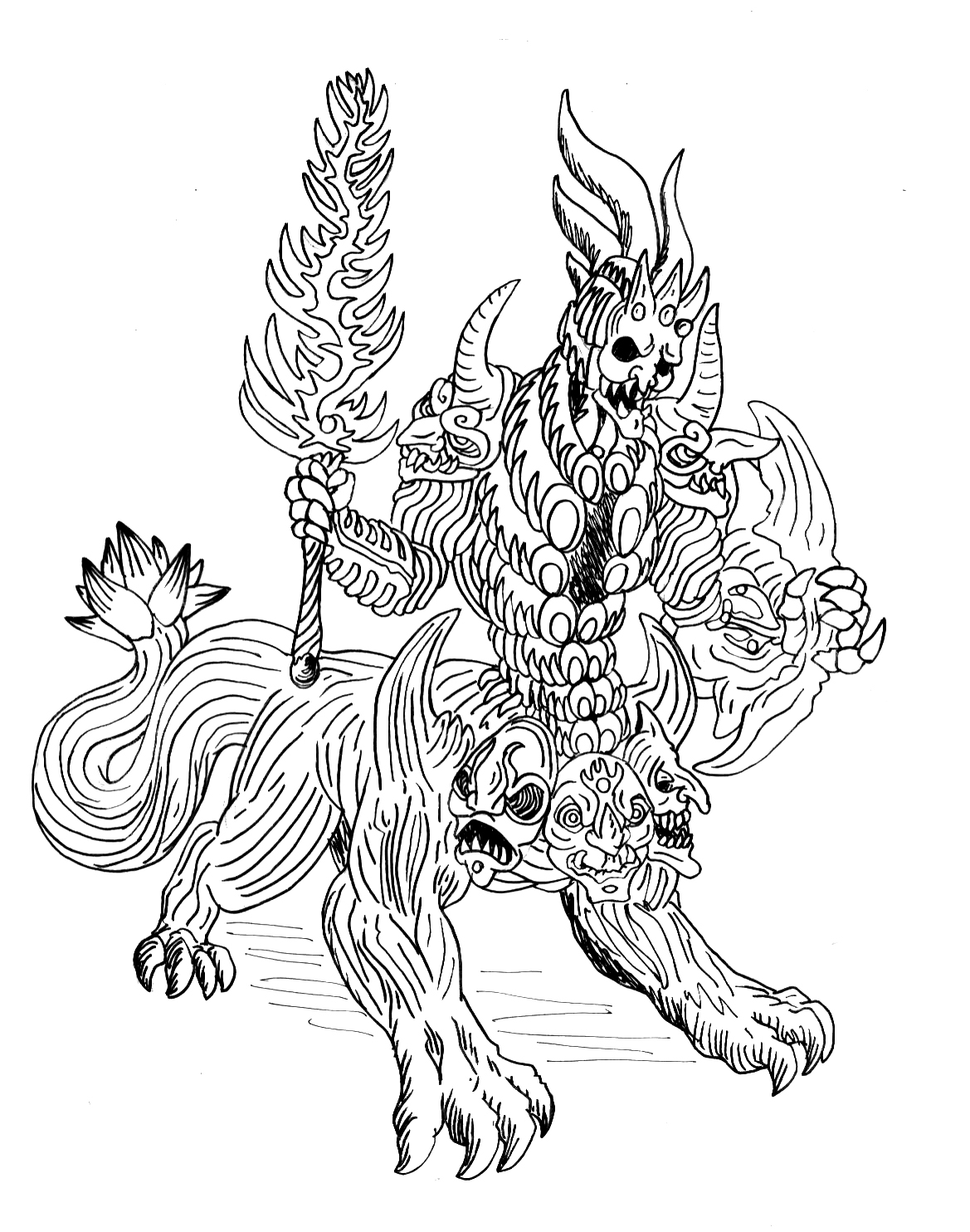 War Beast Defender BW by avancna on DeviantArt