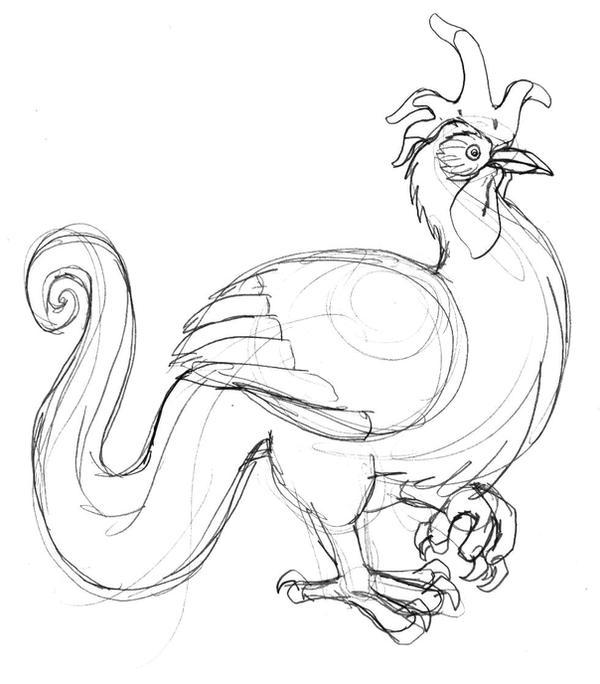 Sketch Cockatrice By Avancna On Deviantart