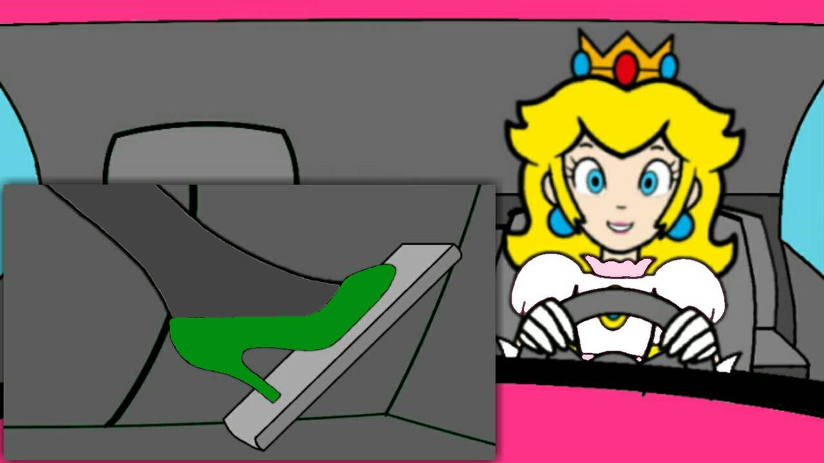 Princess Peach On The Gas Pedal By Creativet01 On Deviantart