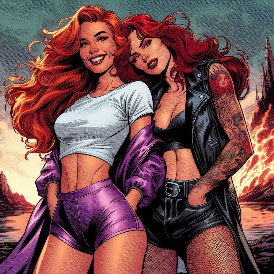 Dm And Her Fellow Redhead Gal Pal Socia By Dmstories On Deviantart