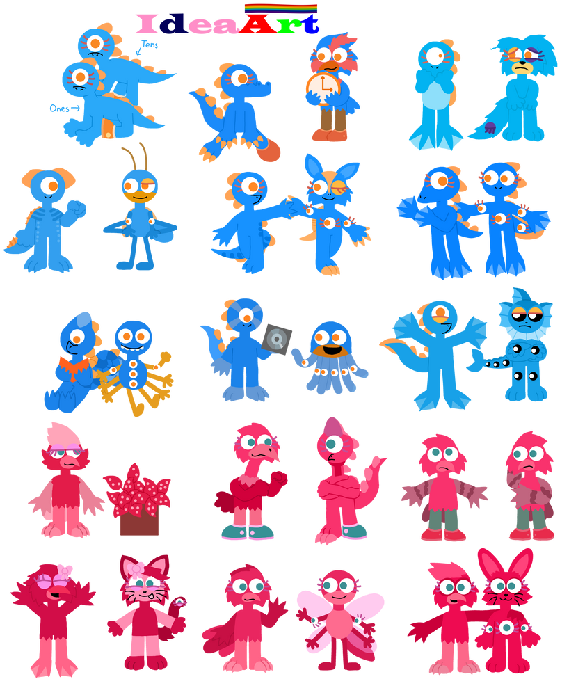 Endless Numbers Creature AU(11-25) by ideaartcreatureAU on DeviantArt Endless Numbers Creature AU(11-25) by ideaartcreatureAU on DeviantArt