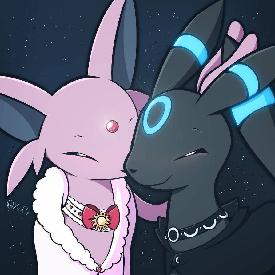 Espeon X Shiny Umbreon 112422 By Ladyxenochen On Deviantart