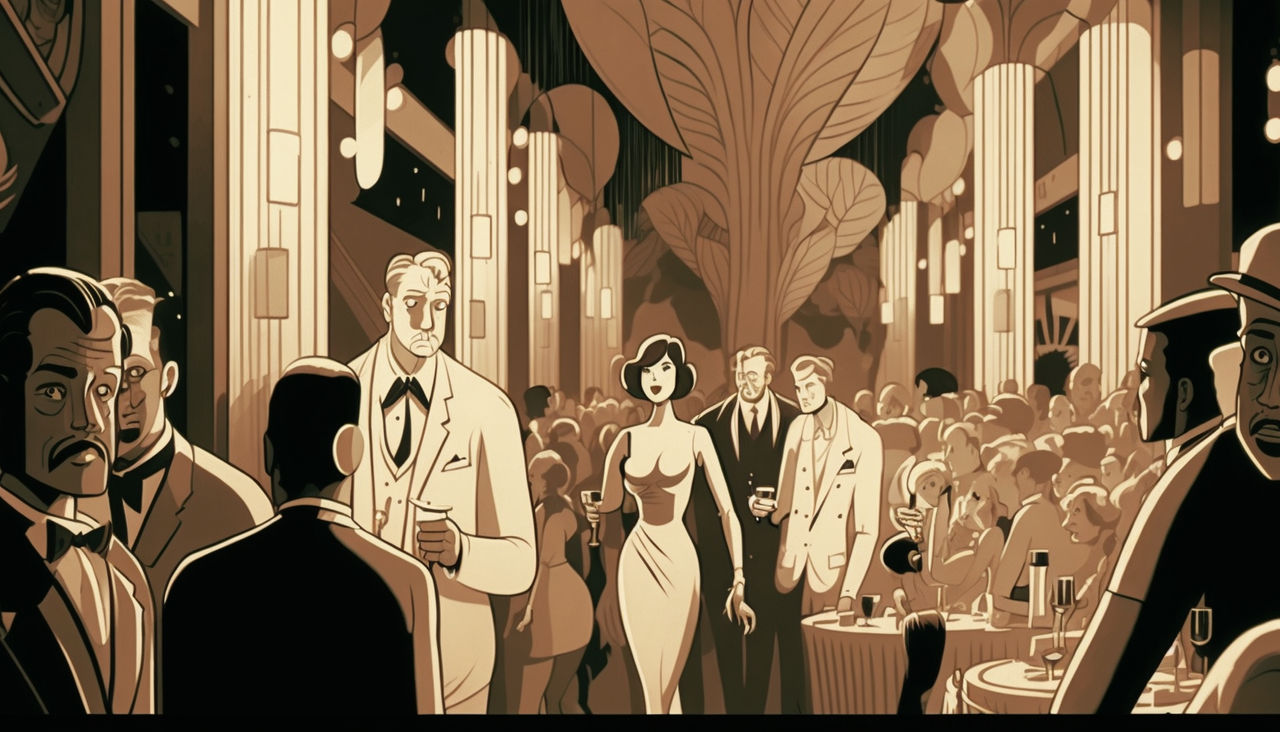 Nostalgic 20s Flappers And Gangsters Ai Art By Bwtdozer On Deviantart
