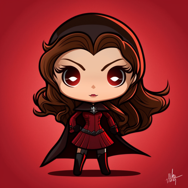 Scarlet Witch Chibi Ai Art By Bwtdozer On Deviantart
