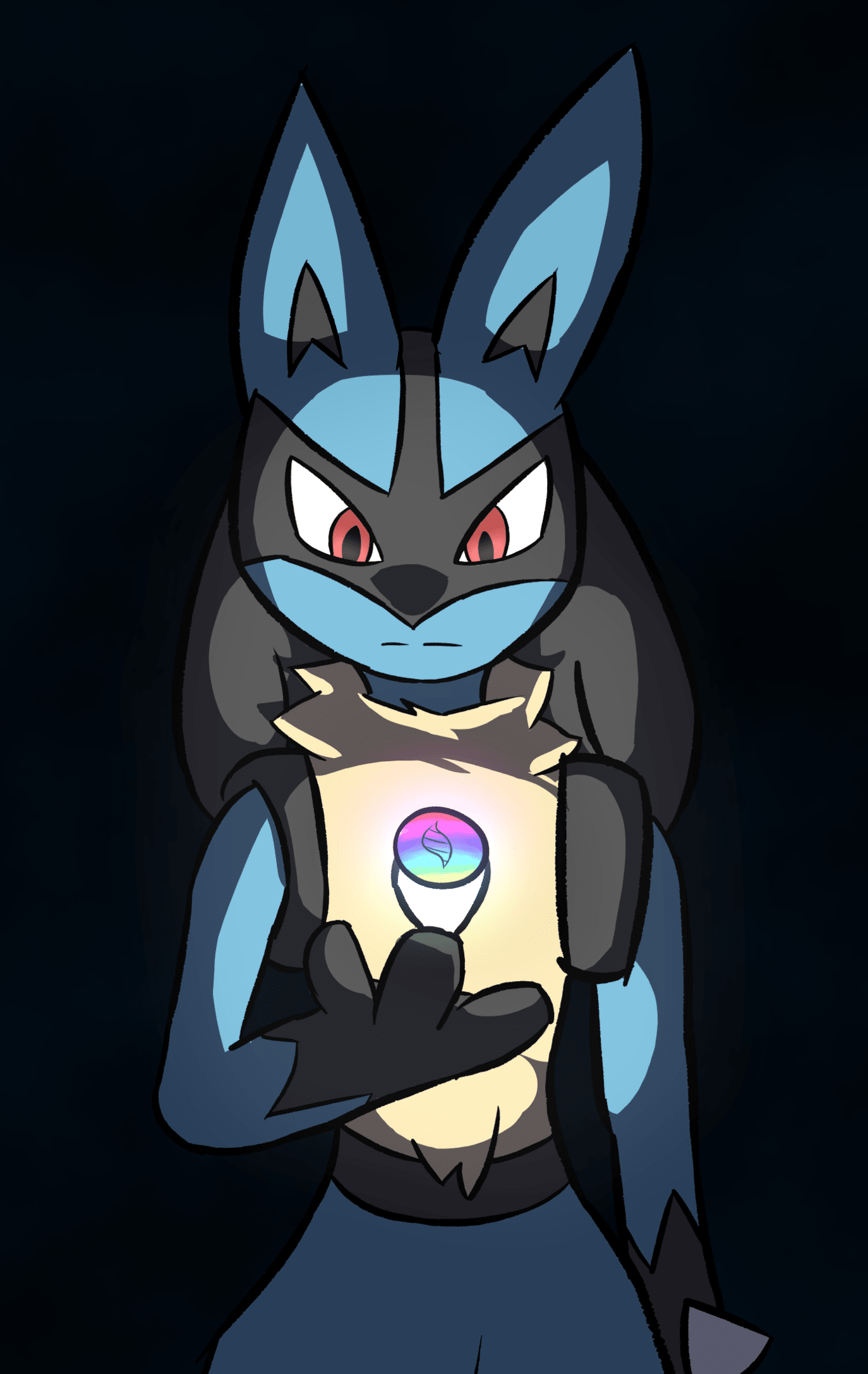 Lucario Mega Stone By Tekuzu On Deviantart