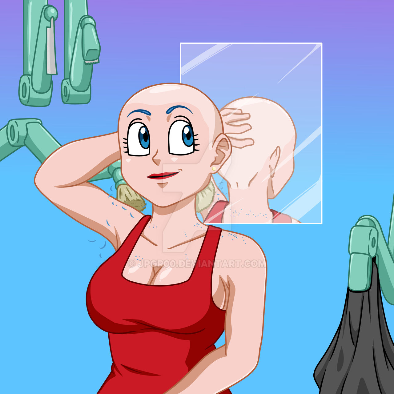 Bulma Bald By R00 On Deviantart