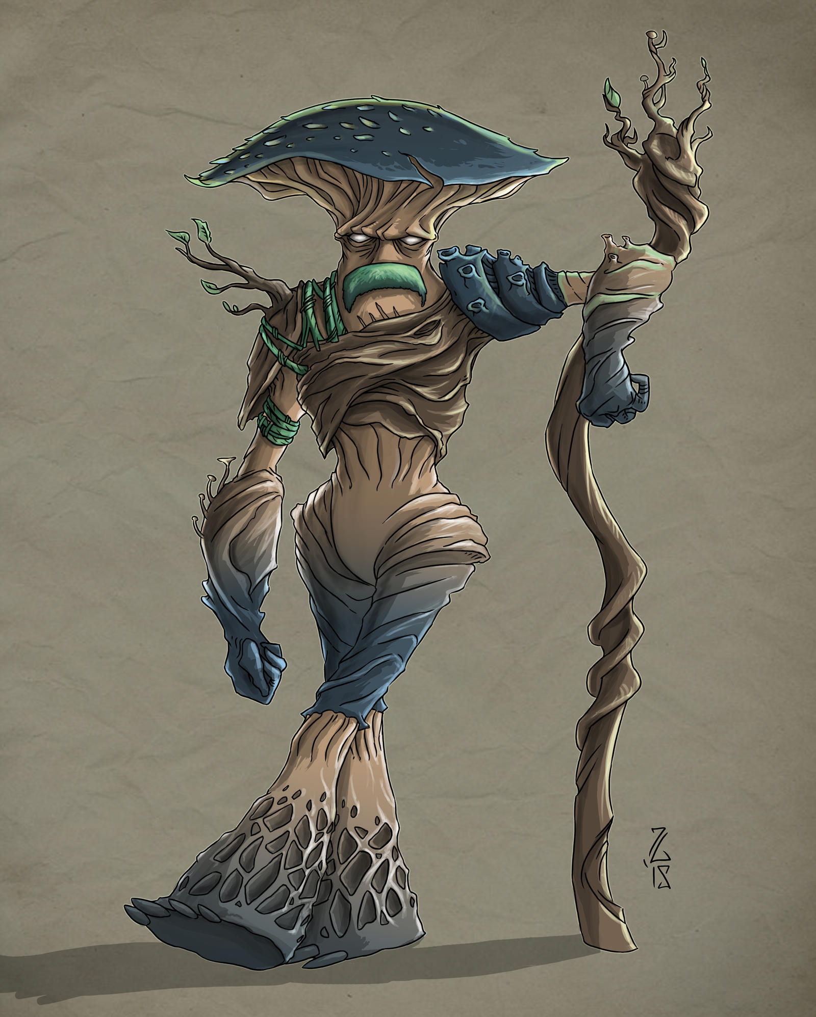 Myconid Spore Druid Color By Nalebunny96 On Deviantart