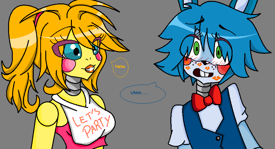 Toy Bonnie X Toy Chica By Susuki999 On Deviantart