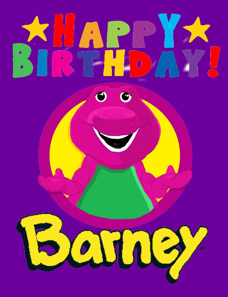 Barneys Birthday Card By Brandontu1998 On Deviantart