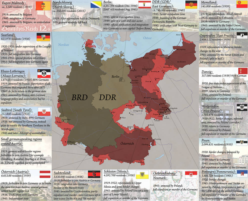 Germanys loss of territory by Arminius1871 on DeviantArt Germanys loss of territory by Arminius1871 on DeviantArt