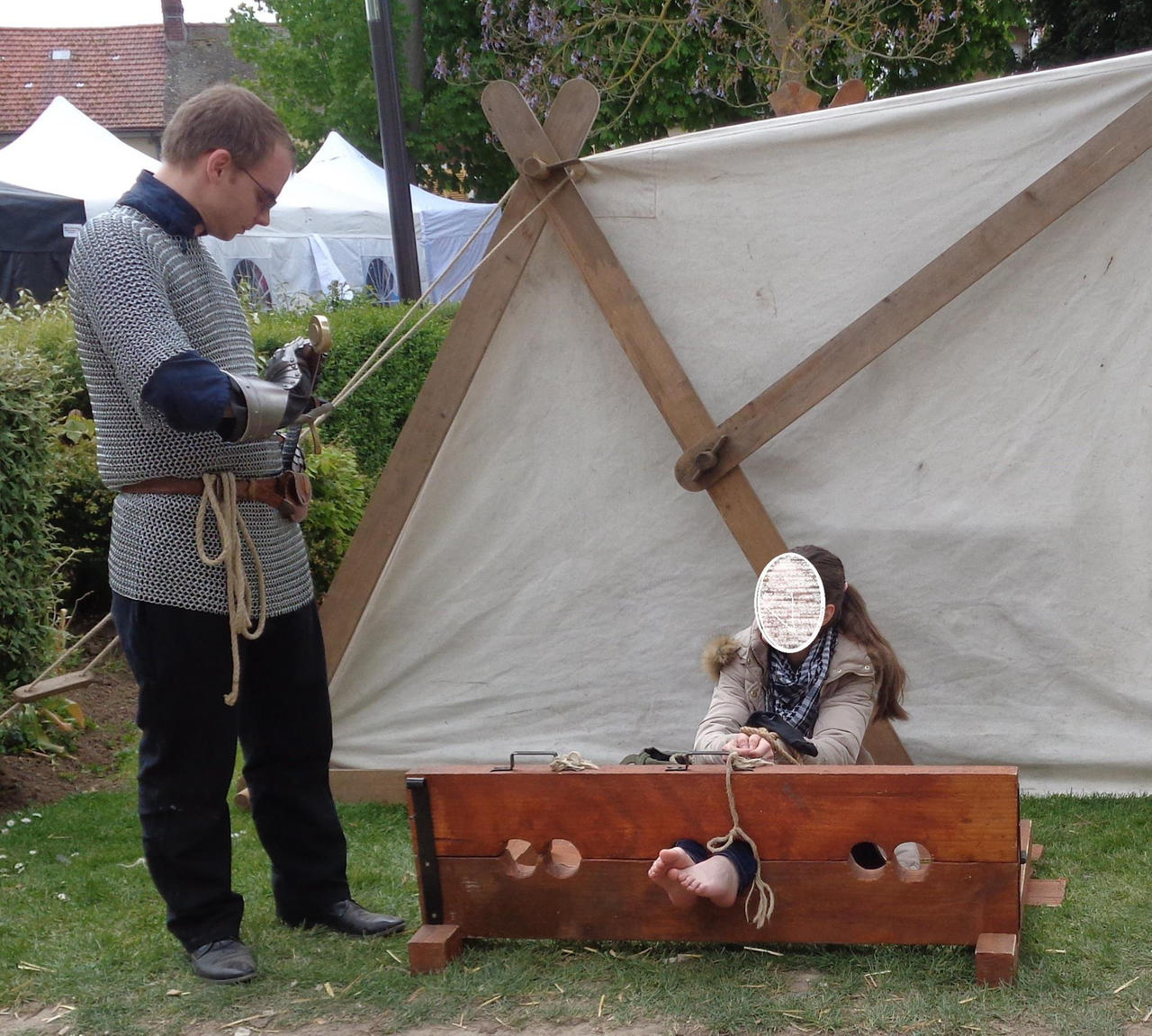 French Renfaire Barefoot In Stocks By Rarerenfairetickling On Deviantart