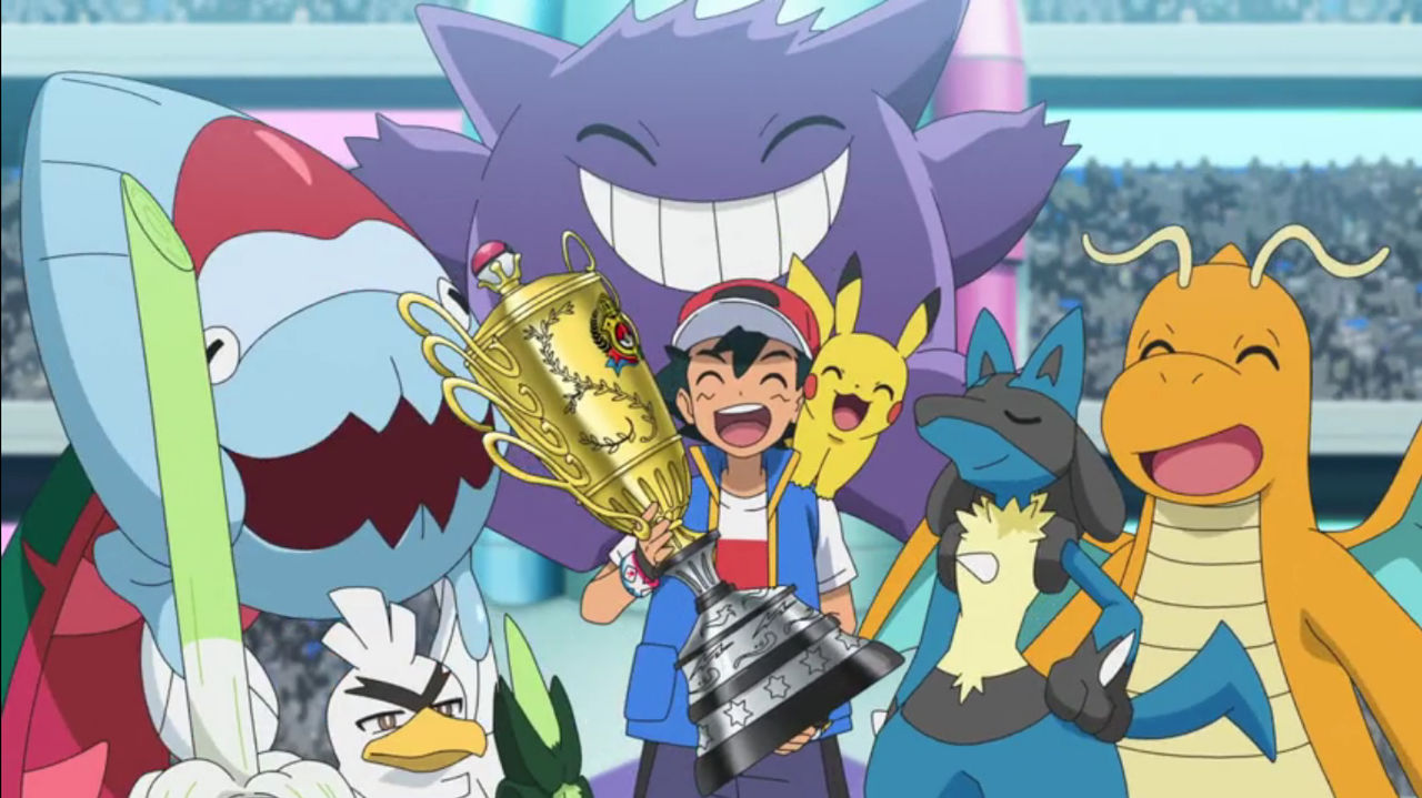 Ash Finally Wins A League By Rebellunarstone On Deviantart