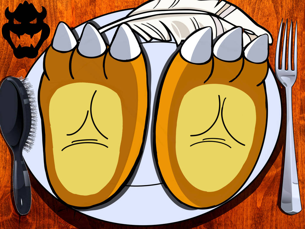 Feet Platter Bowser By Yingcartoonman On Deviantart