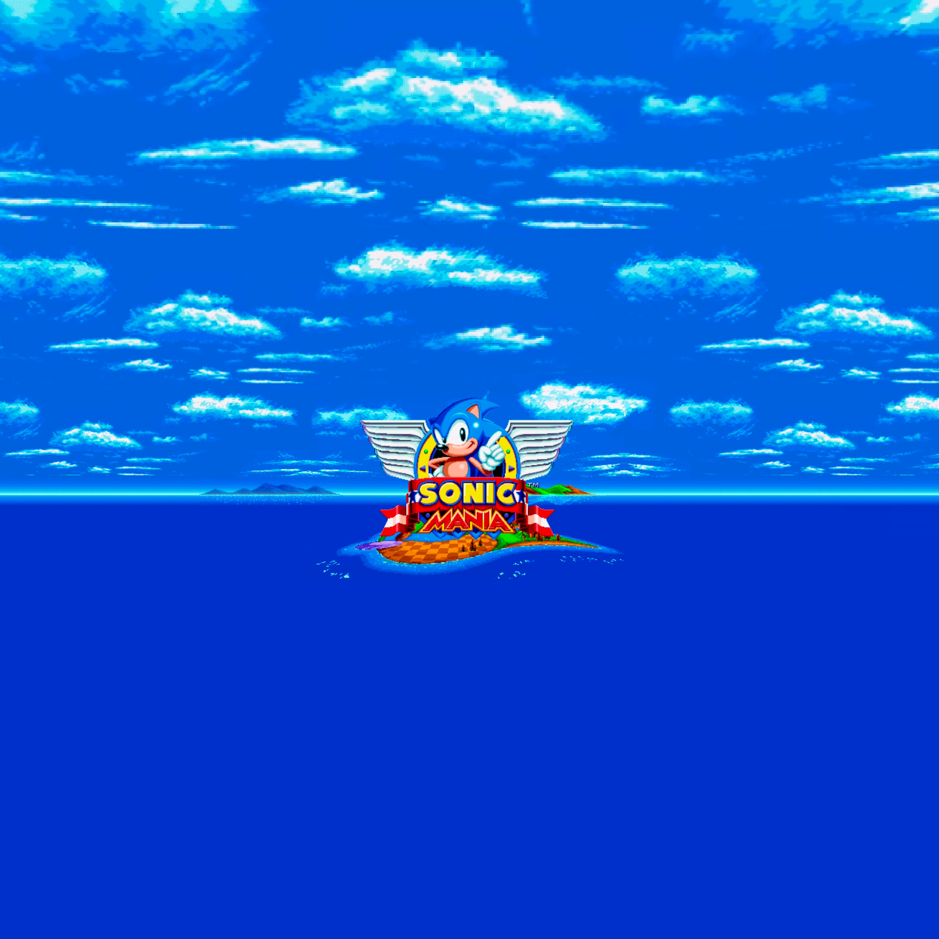 Sonic Mania Title Screen By Sjunyo On Deviantart