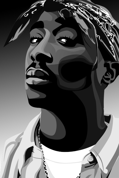 2Pac vector by D3KA1 on DeviantArt