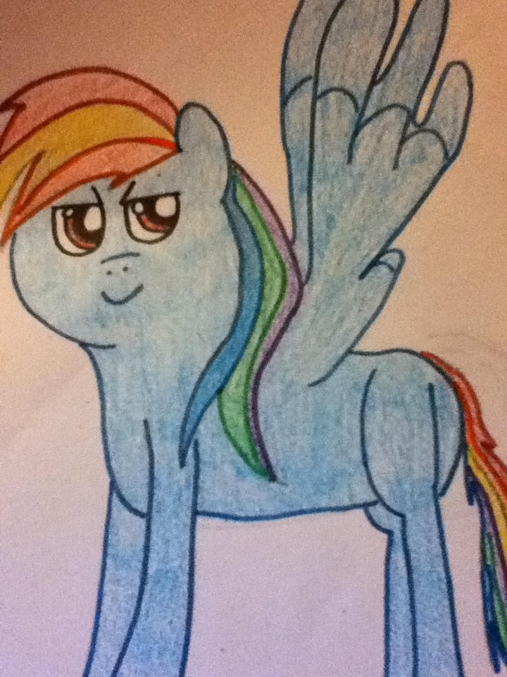 Over Confident Rainbow Dash By Therainbowprincess14 On Deviantart