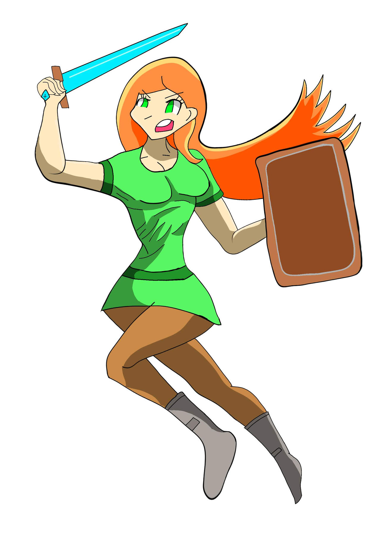 Alex Minecraft Anime And Shantae Version By Ggdinosaurs On Deviantart