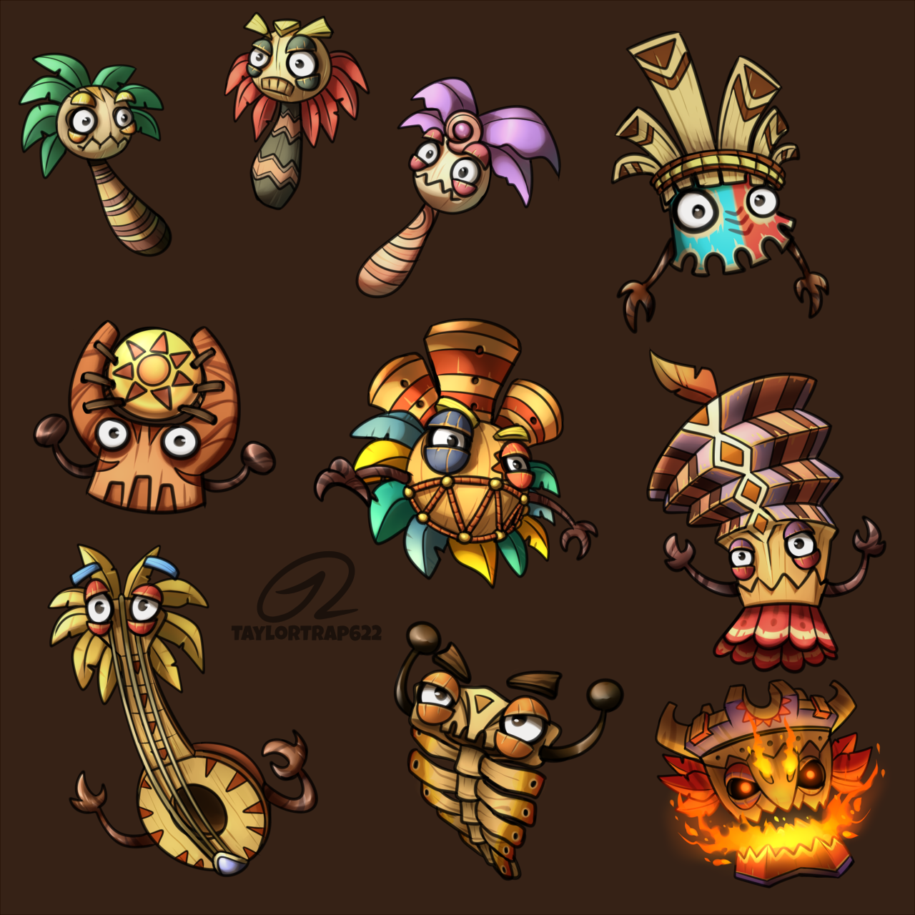 Tiki Tak Tribe Doodles By Taylortrap622 On Deviantart