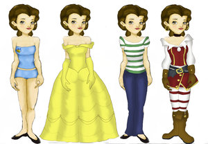 Belle Paper Doll by lastpetal on DeviantArt