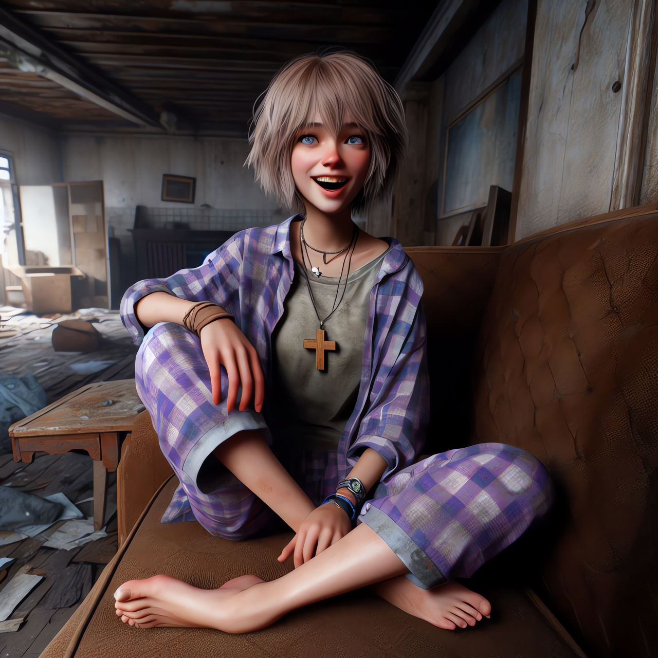 Ai Barefoot Survivor By Ticklishpeach On Deviantart
