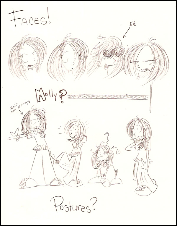 Molly - Faces and Postures by Diorai on DeviantArt