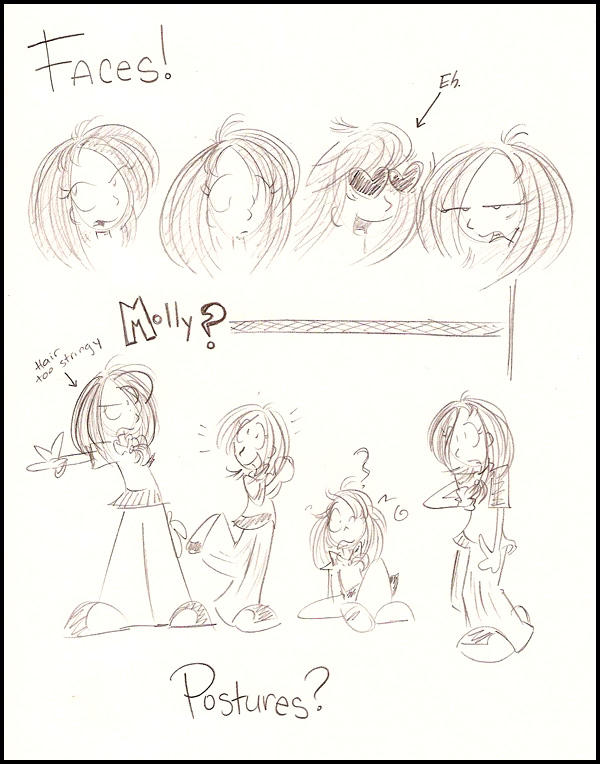 Molly - Faces and Postures by Diorai on DeviantArt