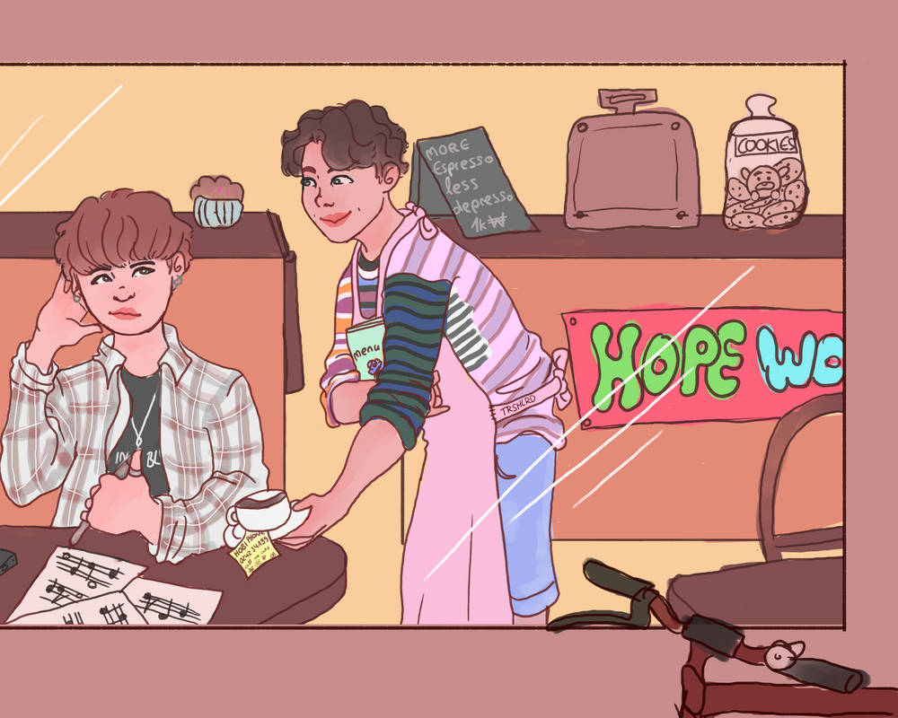 Coffee Shop AU By Trshlrd On DeviantArt coffee-shop-au-by-trshlrd-on-deviantart