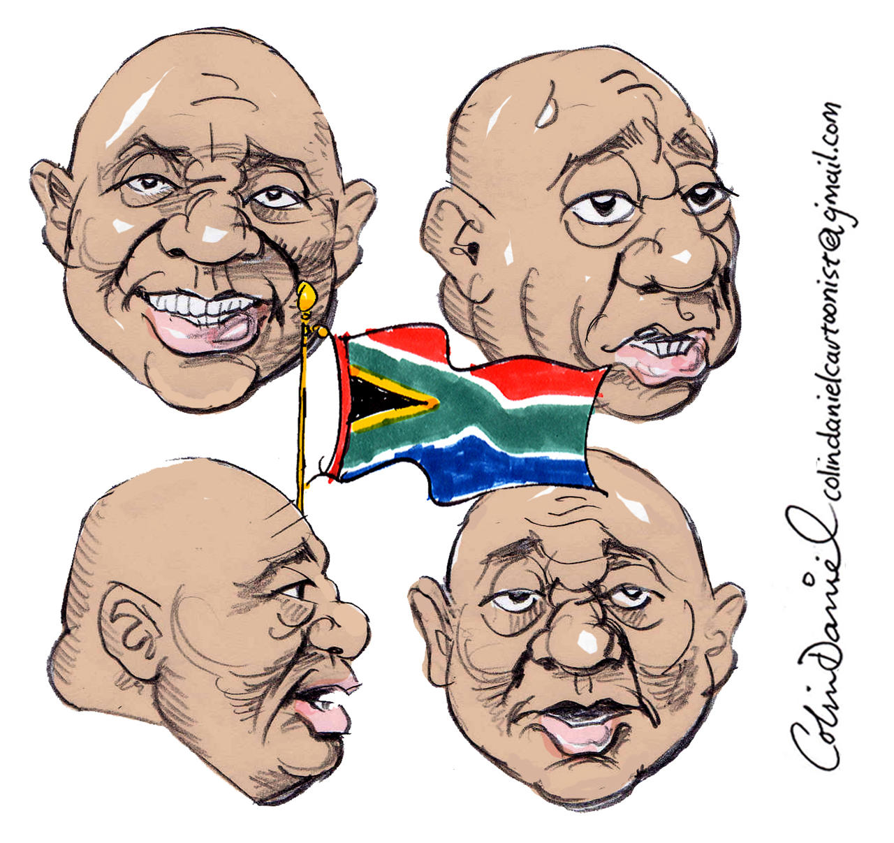 Ramaphosa Cyril Heads By Colindaniel On Deviantart