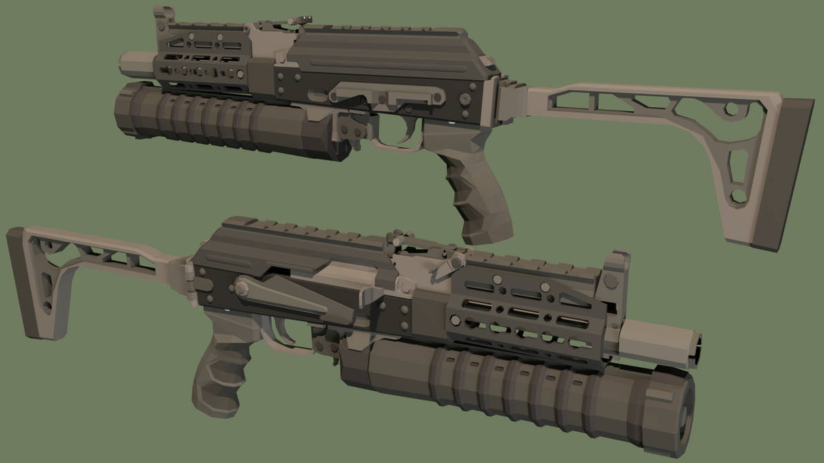 Low Poly PP-19 Bizon SMG by TheLowPolyCount on DeviantArt Low Poly PP-19 Bizon SMG by TheLowPolyCount on DeviantArt